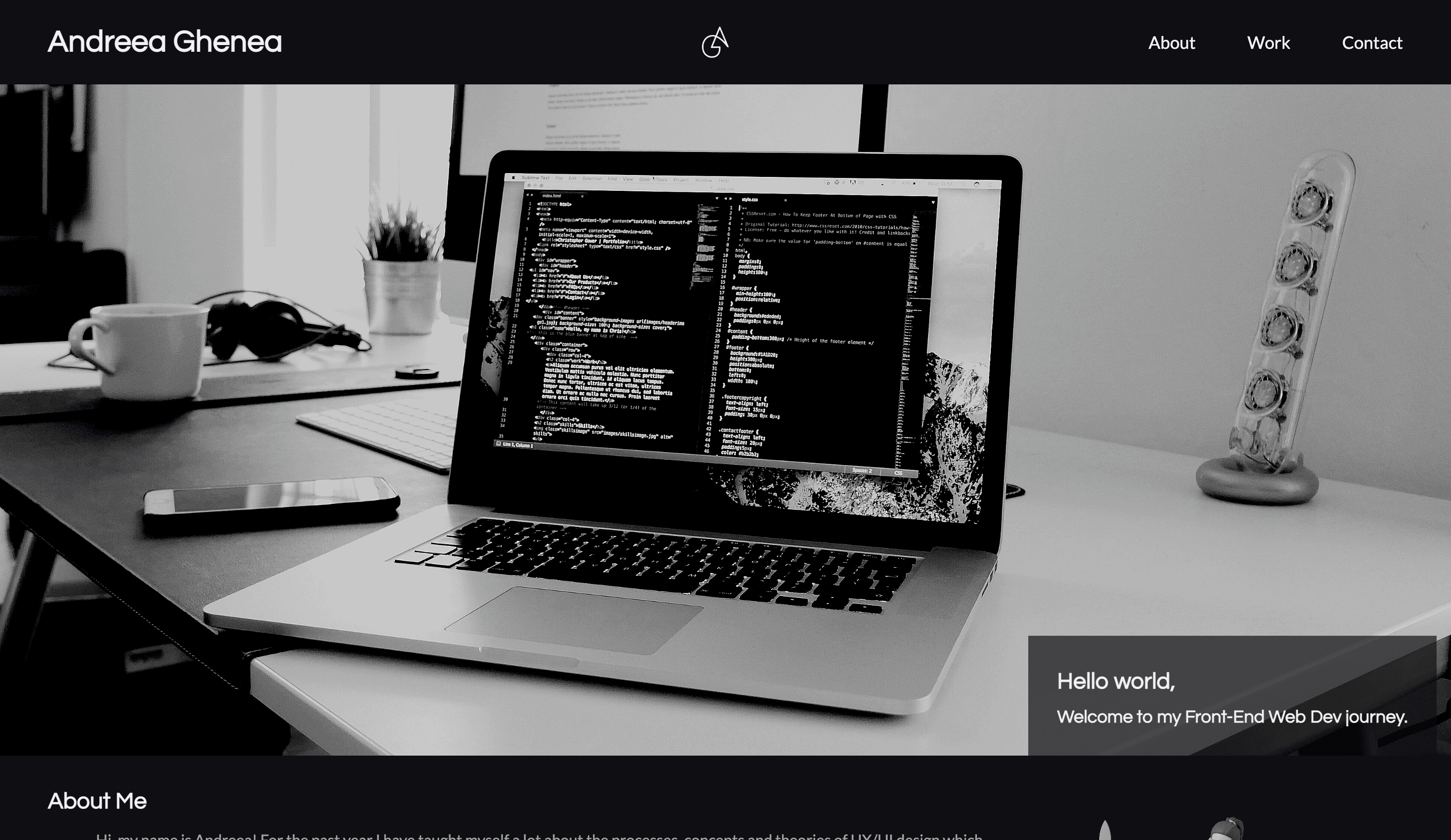 Andreea G | Web Developer